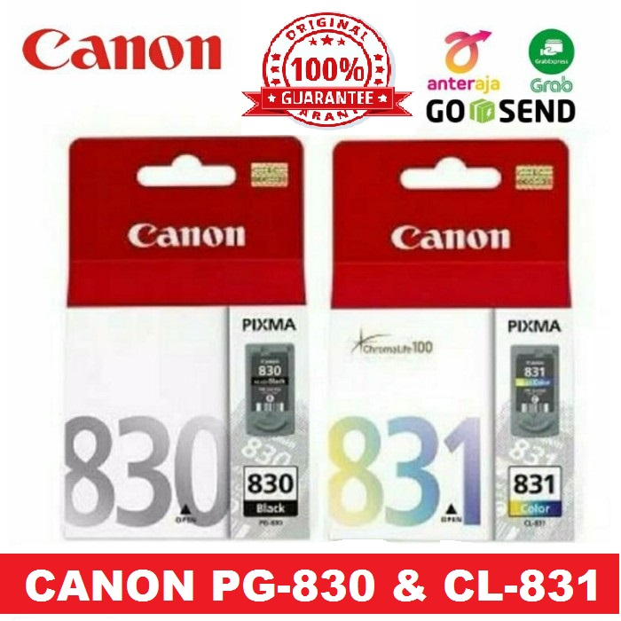 Jual TINTA CANON 830 831 - CARTRIDGE CANON PG-830 CL-831 ORIGINAL ...