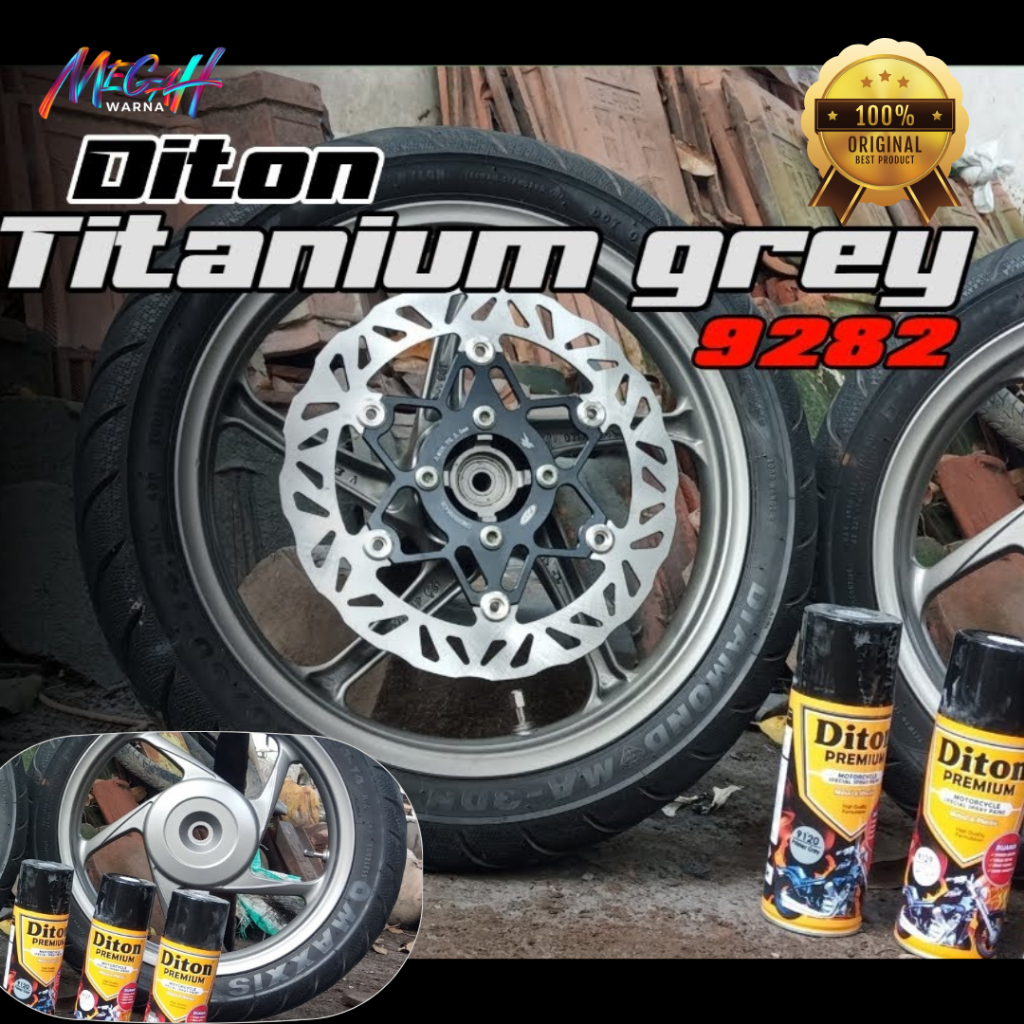 Jual Pilok Pilox Diton Premium Titanium Grey Warna Velg CVT Mesin - Cat ...