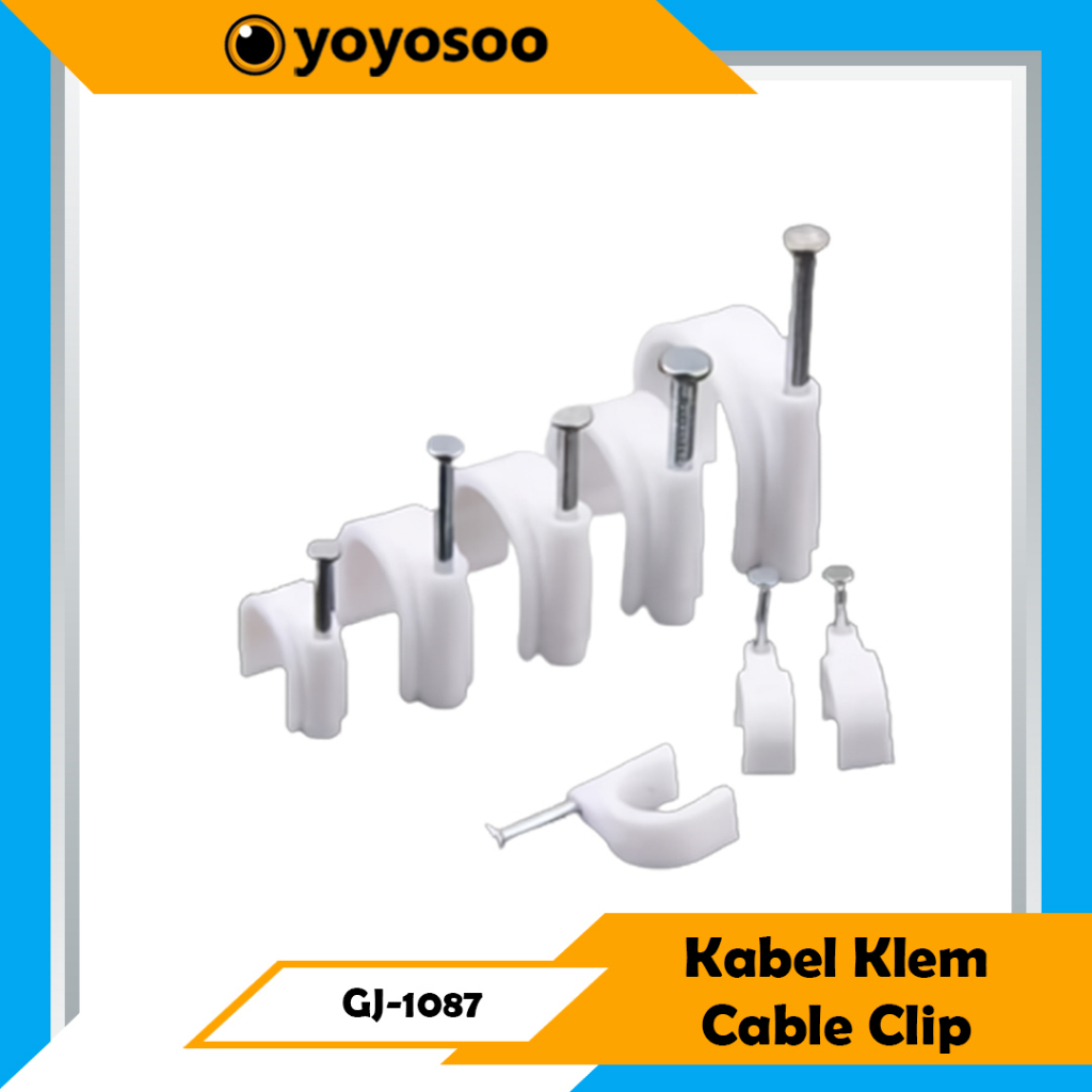 Jual Kabel Klem/Cable Clip - Klip Kabel-pesan -yoyosoo | Shopee Indonesia