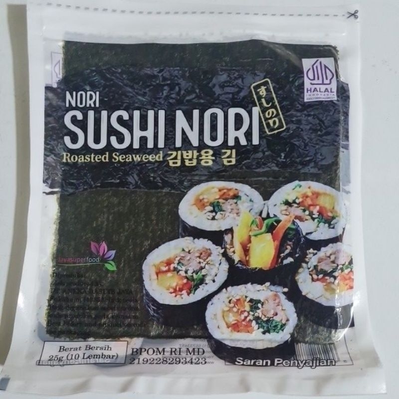 Jual Nori Sushi Nori Javasuperfood / Rumput laut untuk sushi / Kimbap ...