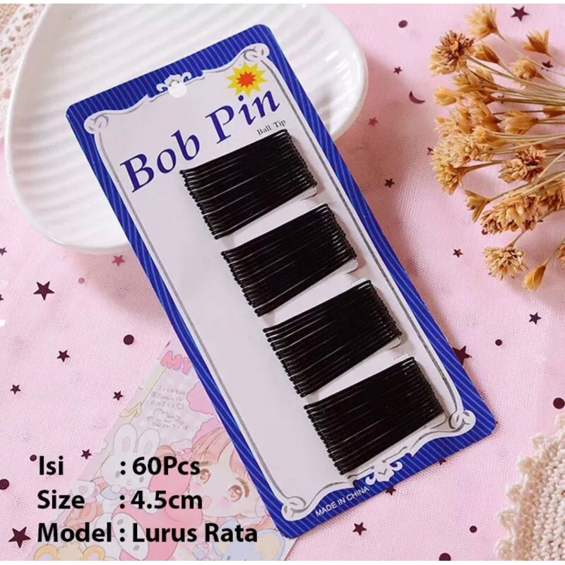 Jual Jepit Lidi Bobby Pin Isi 40 Jepit Rambut Kecil Hitam Warna Hair ...