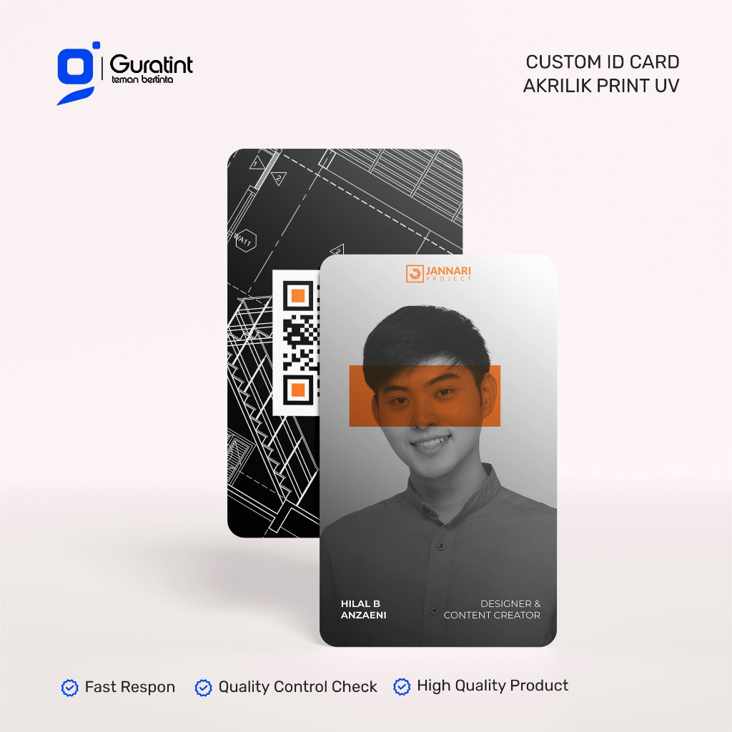 Jual Cetak Name Tag Premium | Print UV Id Card | Custom Id Card AKRILIK | Shopee Indonesia