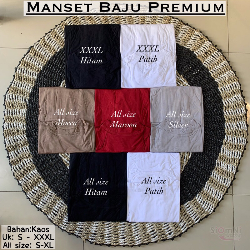 Jual MANSET BAJU PREMIUM UKURAN S-XXXL (JUMBO) | Shopee Indonesia