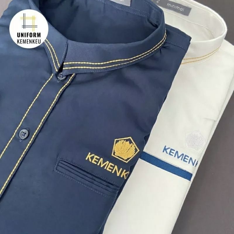 Jual Seragam Kerja Khusus Kementrian Keuangan TERBARU Pria Navy Putih ...