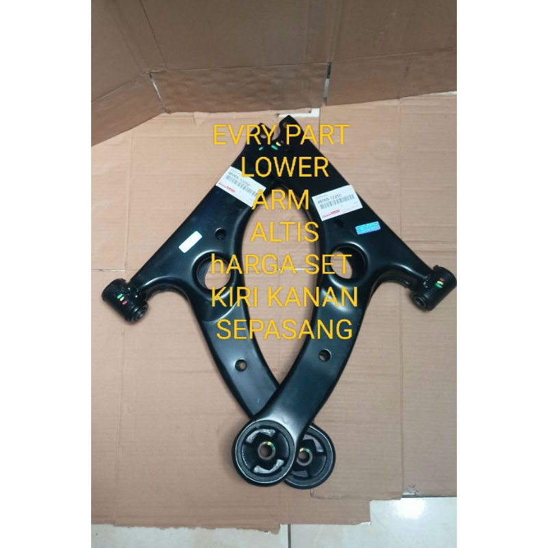 Jual lower arm Assy Toyota Altis harga set kiri kanan sepasang | Shopee ...