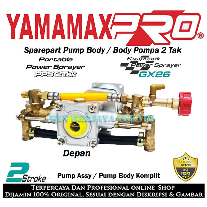 Jual Pump Assy Body Pompa Komplit Mesin Semprot Hama YAMAMAX PRO GX 26 / Portable Power Sprayer ...