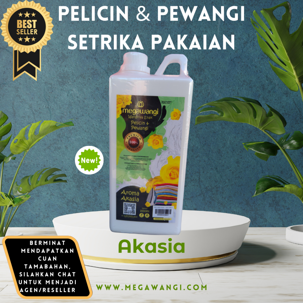Jual Megawangi Pelicin dan Pewangi Setrikaan Pakaian Premium Ukuran 1 ...