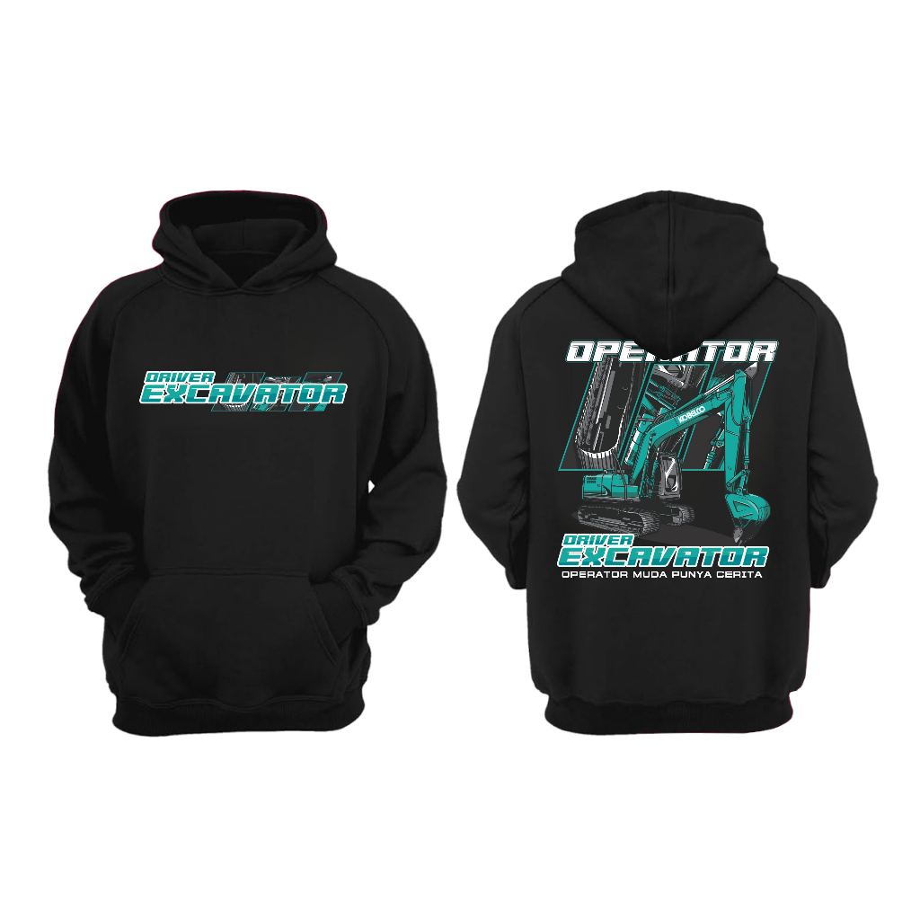 Jual JAKET HOODIE DRIVER EXCAVATOR KOBELCO OPERATOR MUDA PUNYA CERITA ...