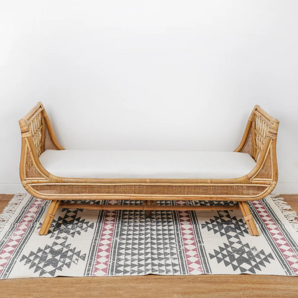 Jual [ SIPALING MINIMALIST ] Sofa Rotan Bench Minimalis / Kursi Panjang ...