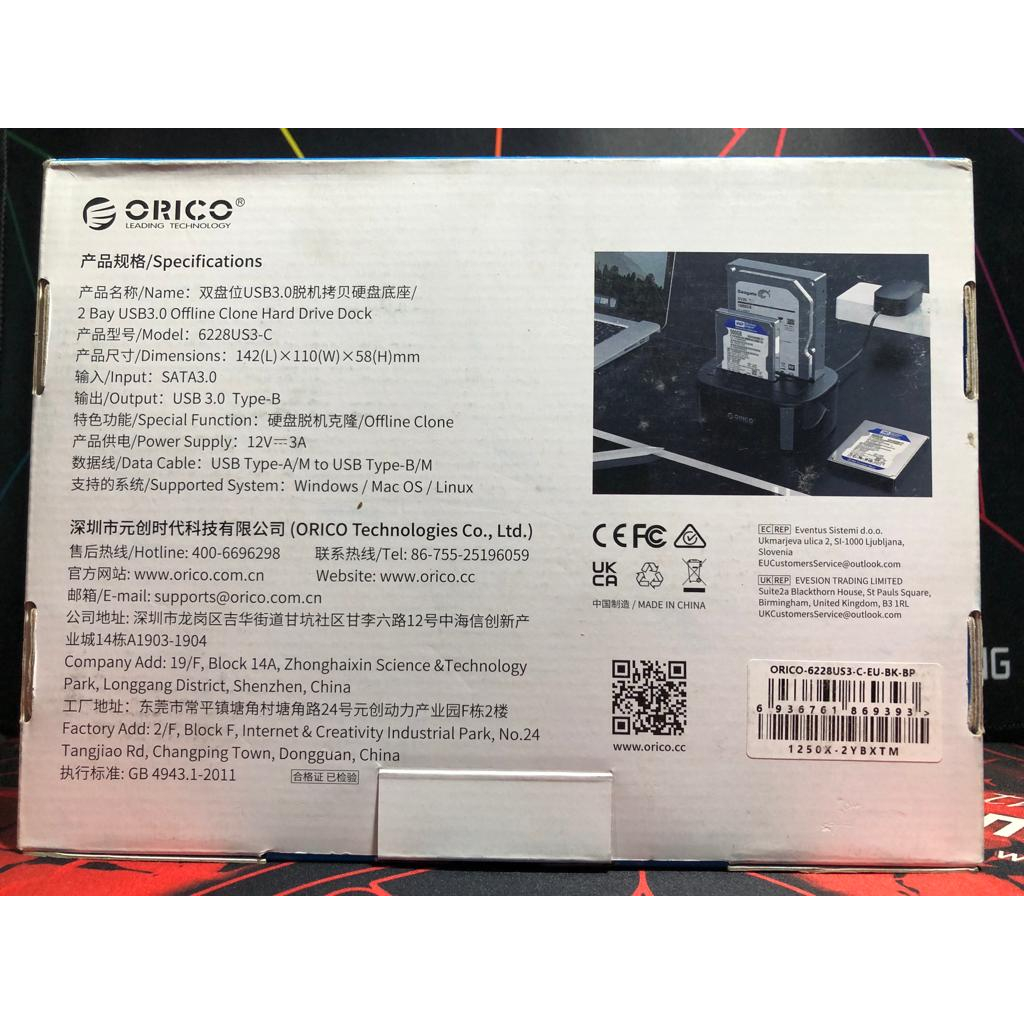 Jual HDD Orico 6228US3-C 2 BAY USB 3,0 Hard Drive Dock with Standalone ... Jual HDD Orico 6228US3-C 2 BAY USB 3,0 Hard Drive Dock with Standalone ...
