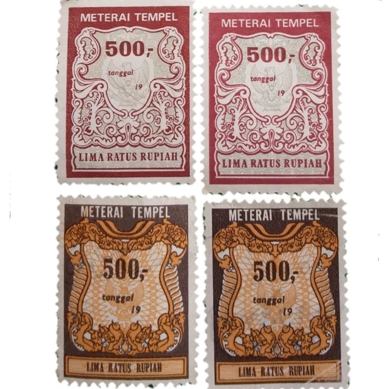 Jual materai Rp500 asli original tahun 1985 | Shopee Indonesia