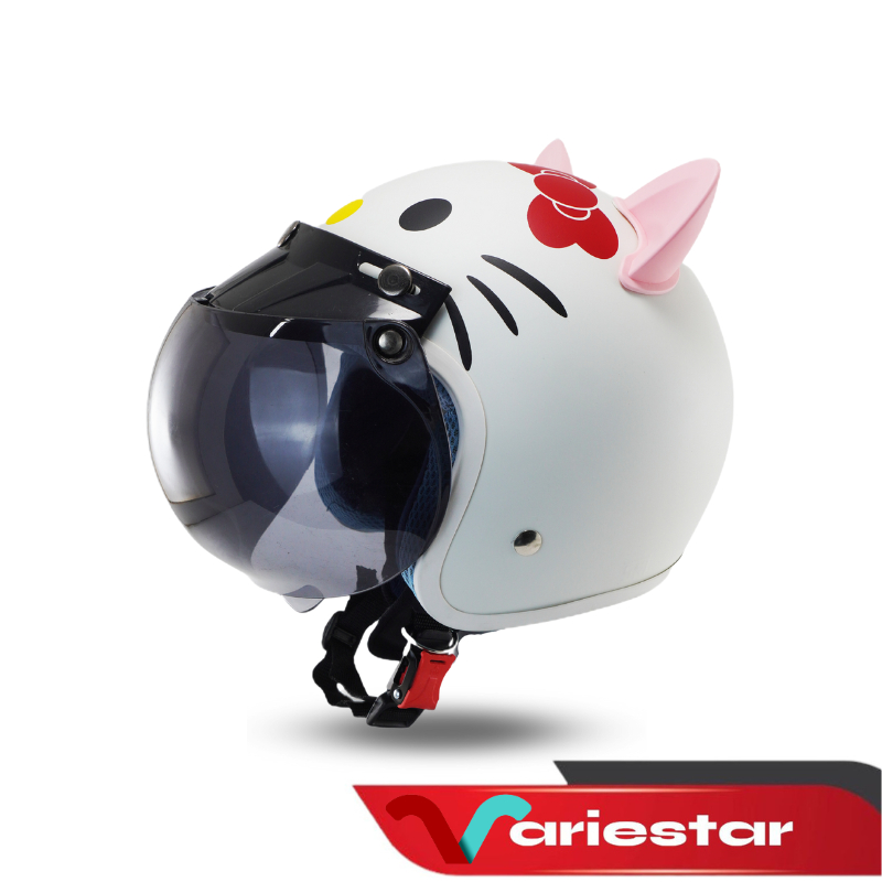 Jual Helm Anak Motif Lucu Kitty Face Premium Terbaru SNI | Shopee Indonesia