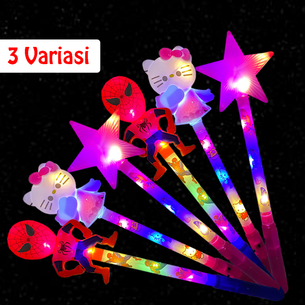 Jual Mainan Tongkat Lampu/ Mainan Tongkat Peri Magic Lampu LED | Shopee ...
