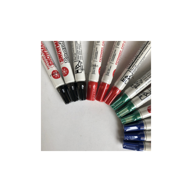 Jual Spidol Boardmarker Snowman Hitam, Merah, Biru, Hijau, Kuning ...