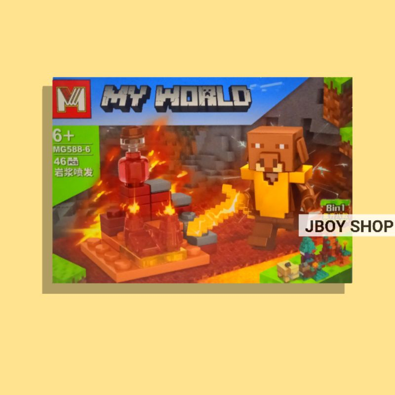 Jual MAINAN BALOK SUSUN FIGURE MINECRAFT / BUILDING BRICK BALOK FIGURE ...