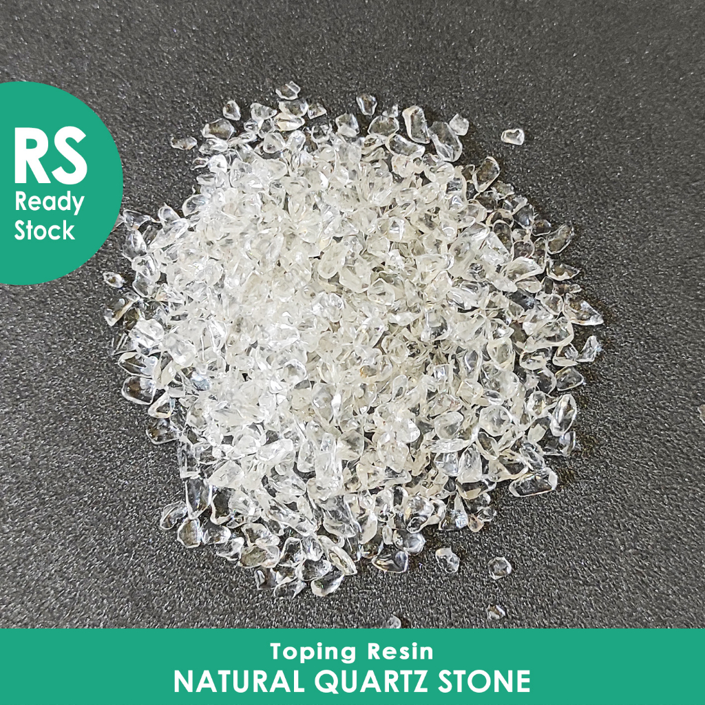 Jual RS 50 gram Natural Quartz Stone Chips / Kerajinan / Resin / Bahan ...