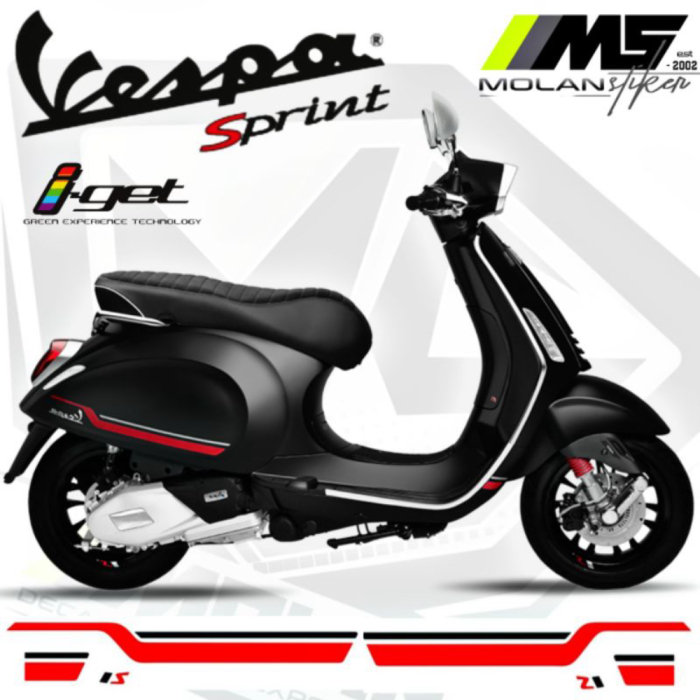 Jual Cutting Sticker Striping Variasi Vespa Sprint Vespa Primavera ...
