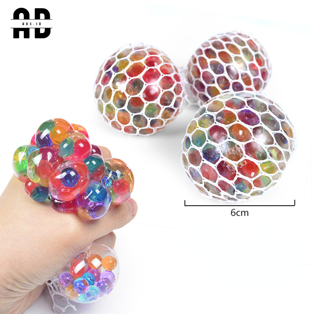 Jual ABS - Mainan Squishy Mesh Ball Anti Stress Bola Anggur Ukuran ...