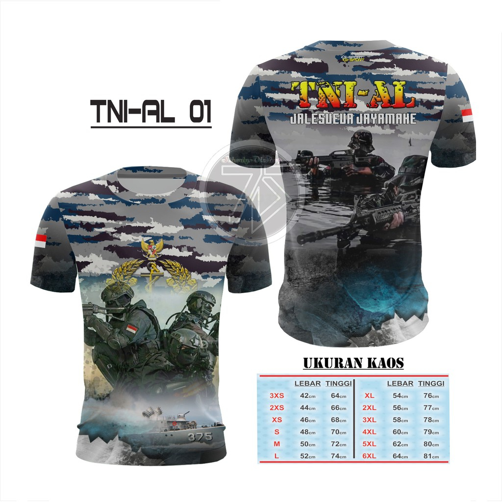 Jual Baju Jersey TNI-AL Full Printing HD/ Promo/ BERKUALITAS | Shopee Indonesia