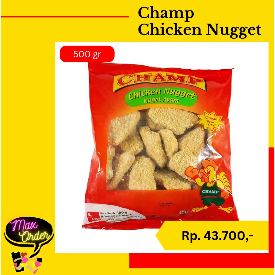 Jual Champ Chicken Nugget 500 gr (Frozen Food) - Gading Serpong ...