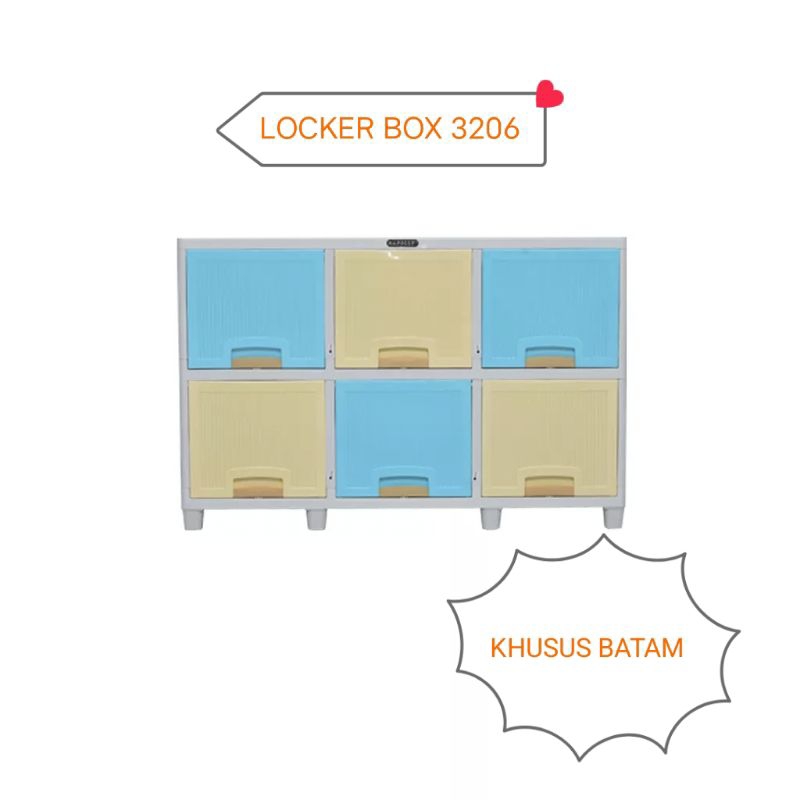 Jual NAPOLLY LOCKER BOX 3206 RUANG PENYIMPANAN / LOCKER SERBAGUNA ...
