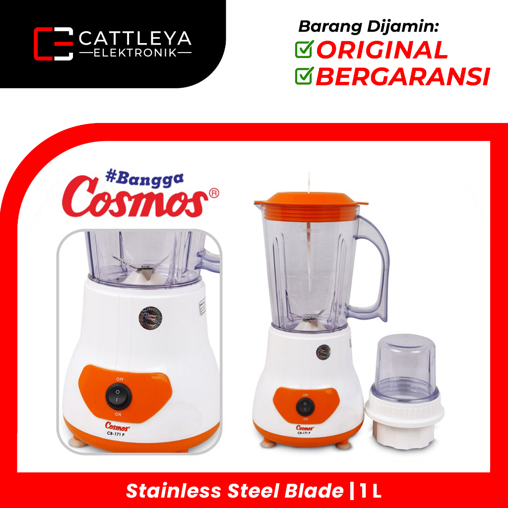 Jual [COD] COSMOS BLENDER CB171P / CB-171P / CB 171P (PLASTIK / 1 LITER ...