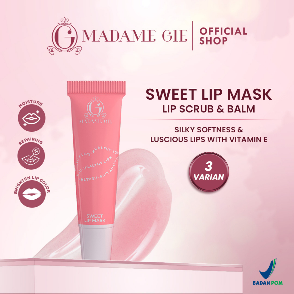 Jual Madame Gie Sweet Lip Mask - Lip Scrub Vitamin E Lip Balm ...