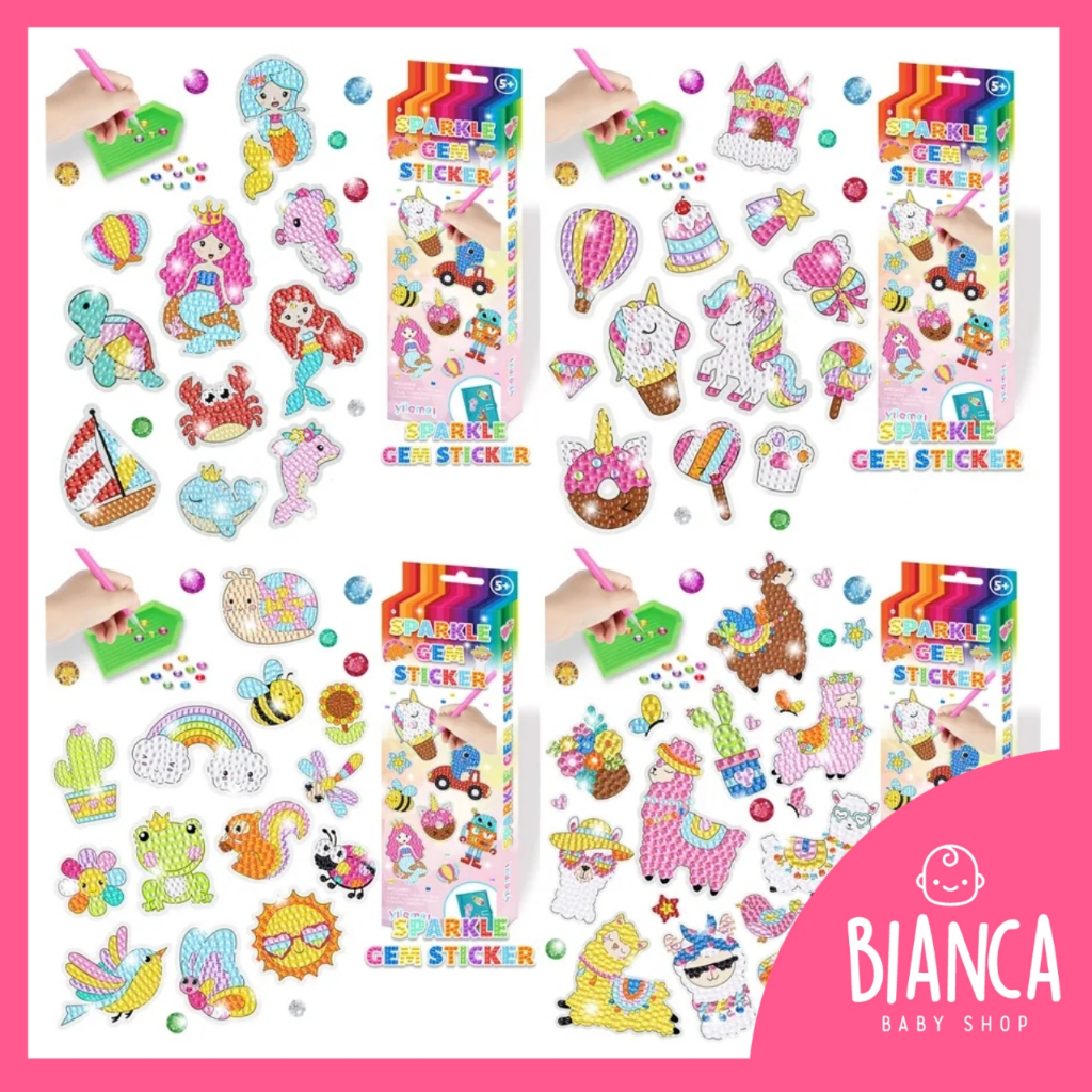 Jual BIANCA - Prakarya Anak Diamond Painting SPARKLE GEM STICKER ...