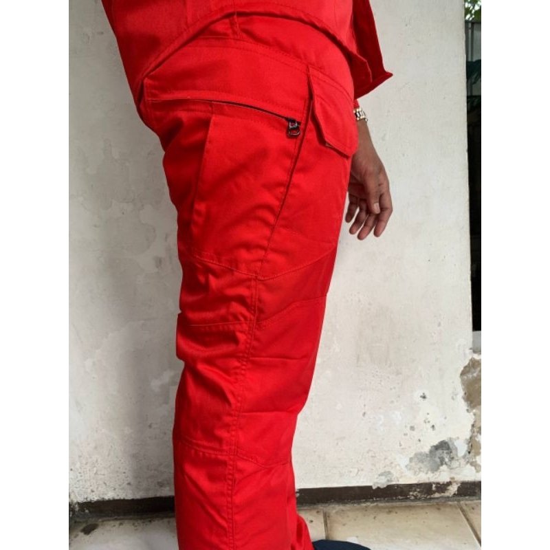Jual Celana Panjang Taktikal PDL Merah Pdi | Red Tactical Pants ...