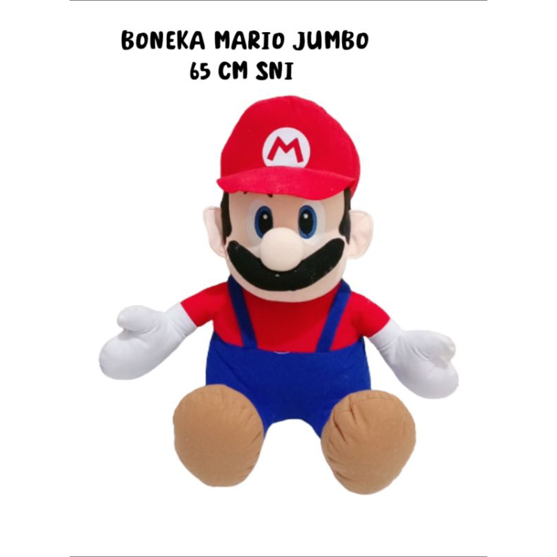 Jual Boneka Mario Ukuran Jumbo Tinggi 65cm | Shopee Indonesia