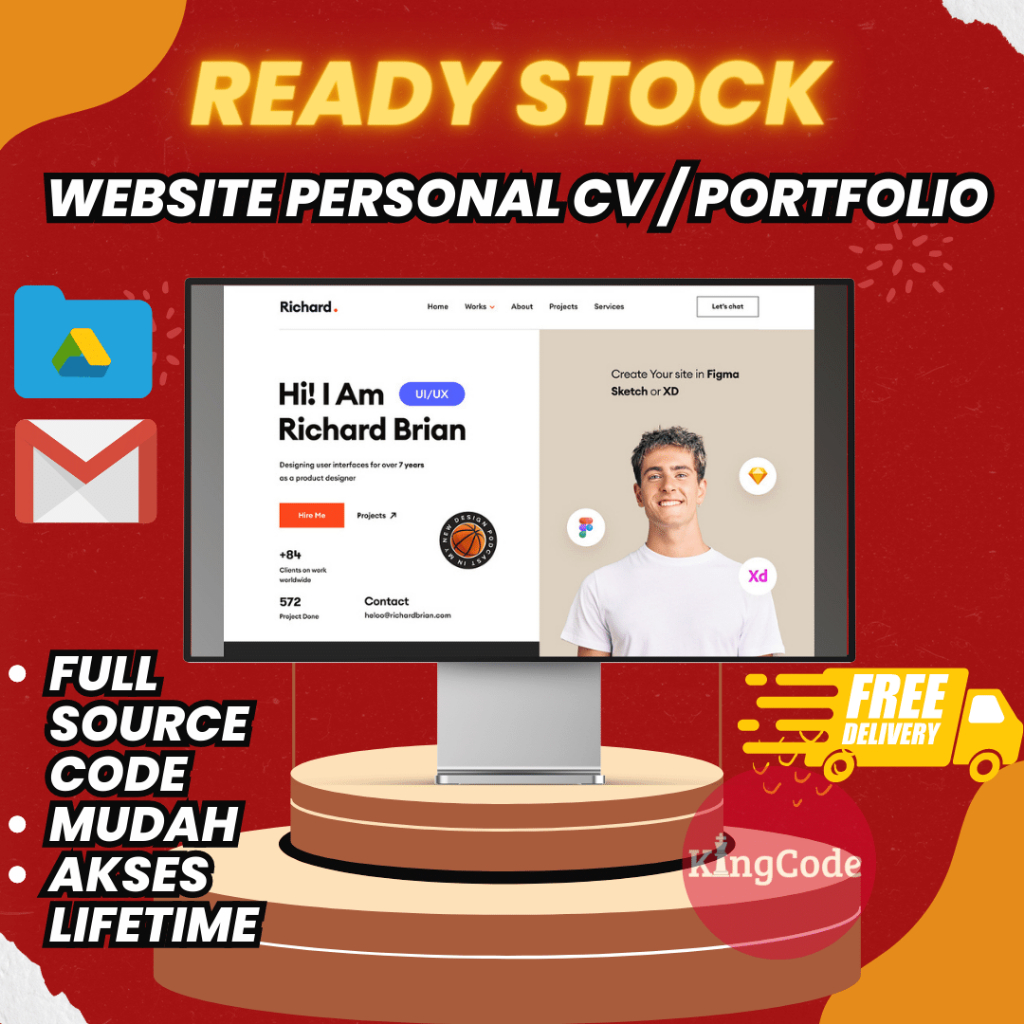 Jual TEMPLATE WEB PERSONAL CV / PORTFOLIO WEBSITE [PREMIUM QUALITY ...