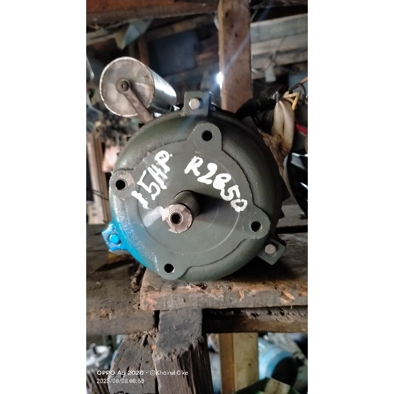 Jual Dinamo Motor Elektro 1 Phase 1,5 HP Rpm Tinggi 2850 Model Flendes ...