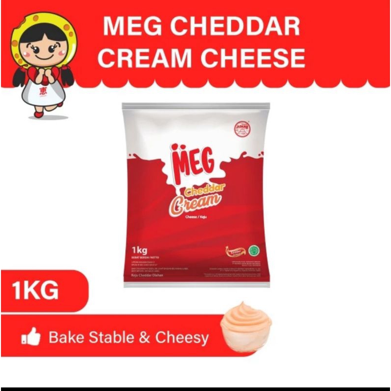 Jual MEG CHEDDAR CREAM CHEESE 1 KG | Shopee Indonesia