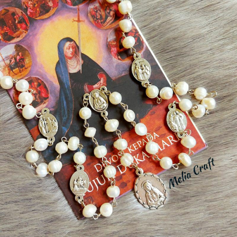 Jual Rosario 7 Duka Cita Bunda Maria Mutiara Air Tawar - 7 Sorrows of ...