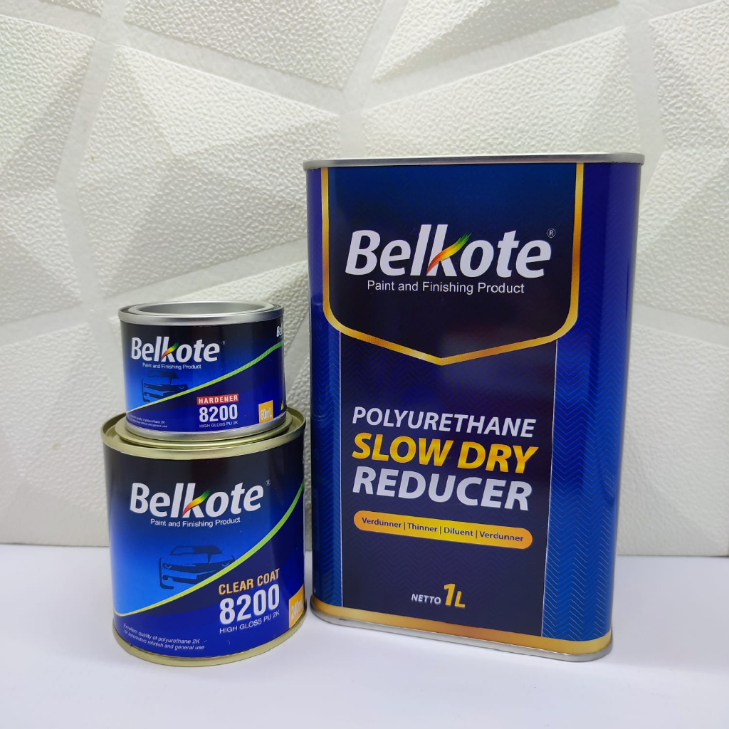 Jual Paket Clear BELKOTE PU 2K 8200 Gloss 300ml/set(240ml+60ml ...