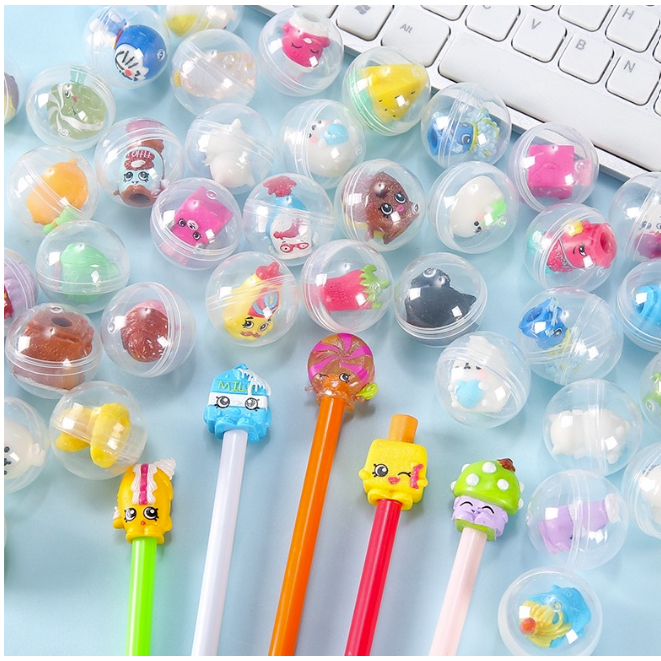 Jual Mainan Bola Gacha Kapsul Mainan Surprise Topper Pensil / Gachapon ...