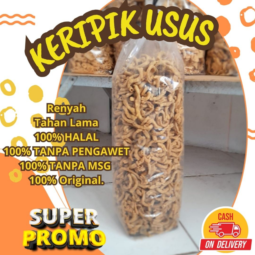 Jual Keripik usus krispy, Usus Ayam Halal/500gr/1kg/2kg, Tanpa Pengawet ...
