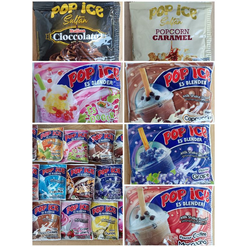 Jual POP ICE 1 bungkus pop ice coklat cream cheese permen karet taro ...