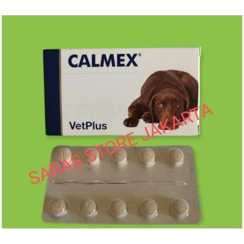 Jual VETPLUS CALMEX FOR DOG / Obat Anti Stress Anjing - Per strip (10 tablet) | Shopee Indonesia