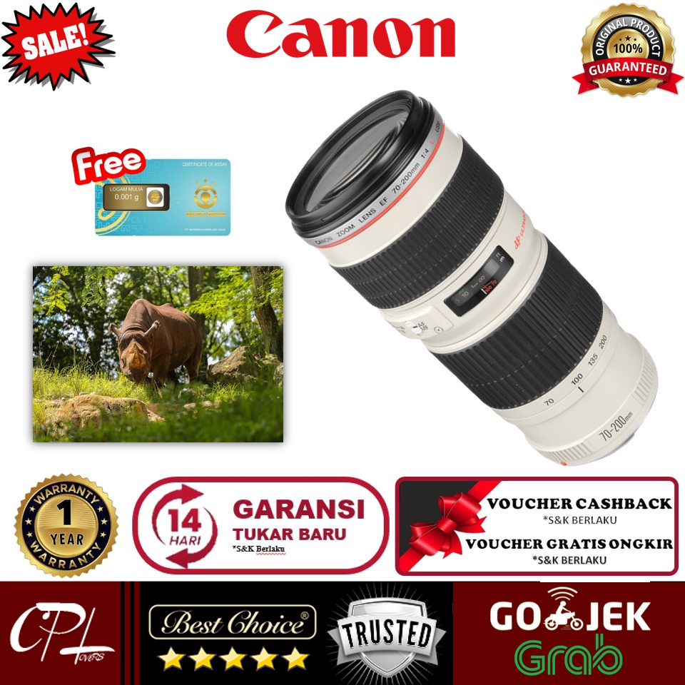 Jual Canon EF 70-200mm f/4L USM Lens | Shopee Indonesia