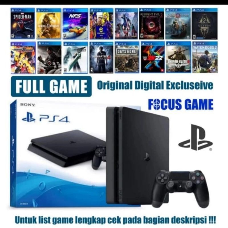 Jual PS4 Slim 500Gb 1TB Hen Fc 25 Fifa 25 Full Game PS 4 OFW 500Gb 1TB Console | Shopee Indonesia