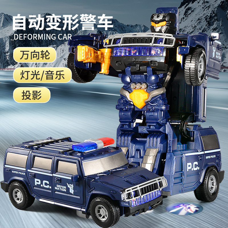 Jual Mobil Polisi Transformasi Otomatis/Mainan Anak-anak Mobil Polisi ...