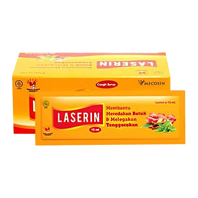Jual Laserin 15mL 1 Sach / Membantu Meredakan Batuk | Shopee Indonesia
