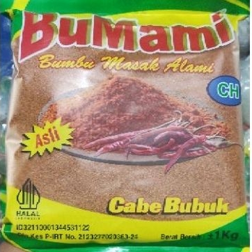 Jual 1 Kg SP4 Halus, BuMami cabe bubuk (kemasan hijau) | Shopee Indonesia