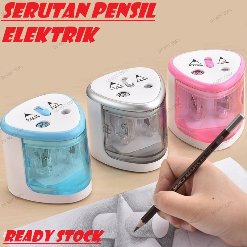 Jual Serutan Electric Pencil Rautan Pensil Otomatis Elektrik Sharpener ...
