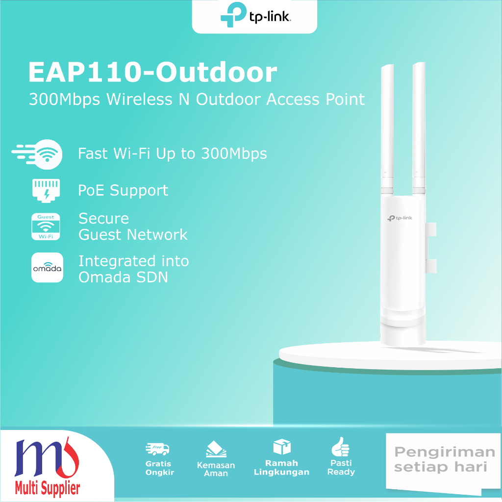 Jual TP Link EAP110 EAP-110 Outdoor 300Mbps Wireless N Outdoor Access ...
