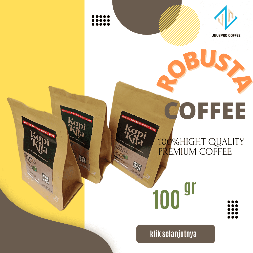 Jual Kopi Robusta 100 gram Kualitas Premium Petik Merah Kopi Kita ...