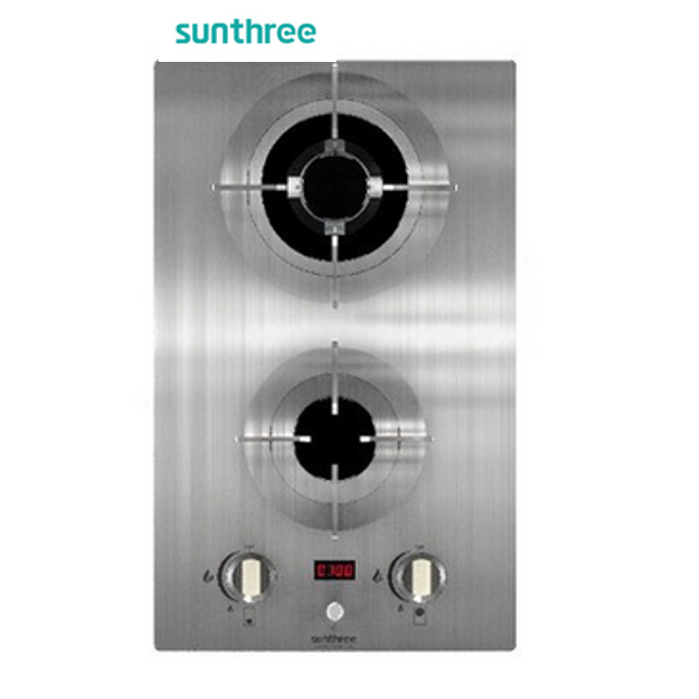 Jual kompor Tanam SUNTHREE GH-2S ST GAS HOB DOMINO | Shopee Indonesia