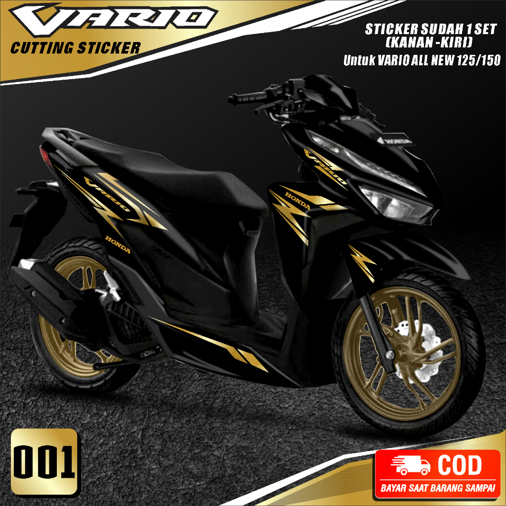 Jual STICKER CUTTING HONDA VARIO FACELIFT 125/150 AKSESORIS MOTOR NEW SCHOTLITE CUTTING STICKER ...