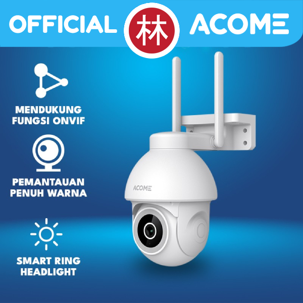 Jual ACOME APC31 Smart PTZ Night Vision Cam IP WiFi CCTV IP65 Outdoor ...